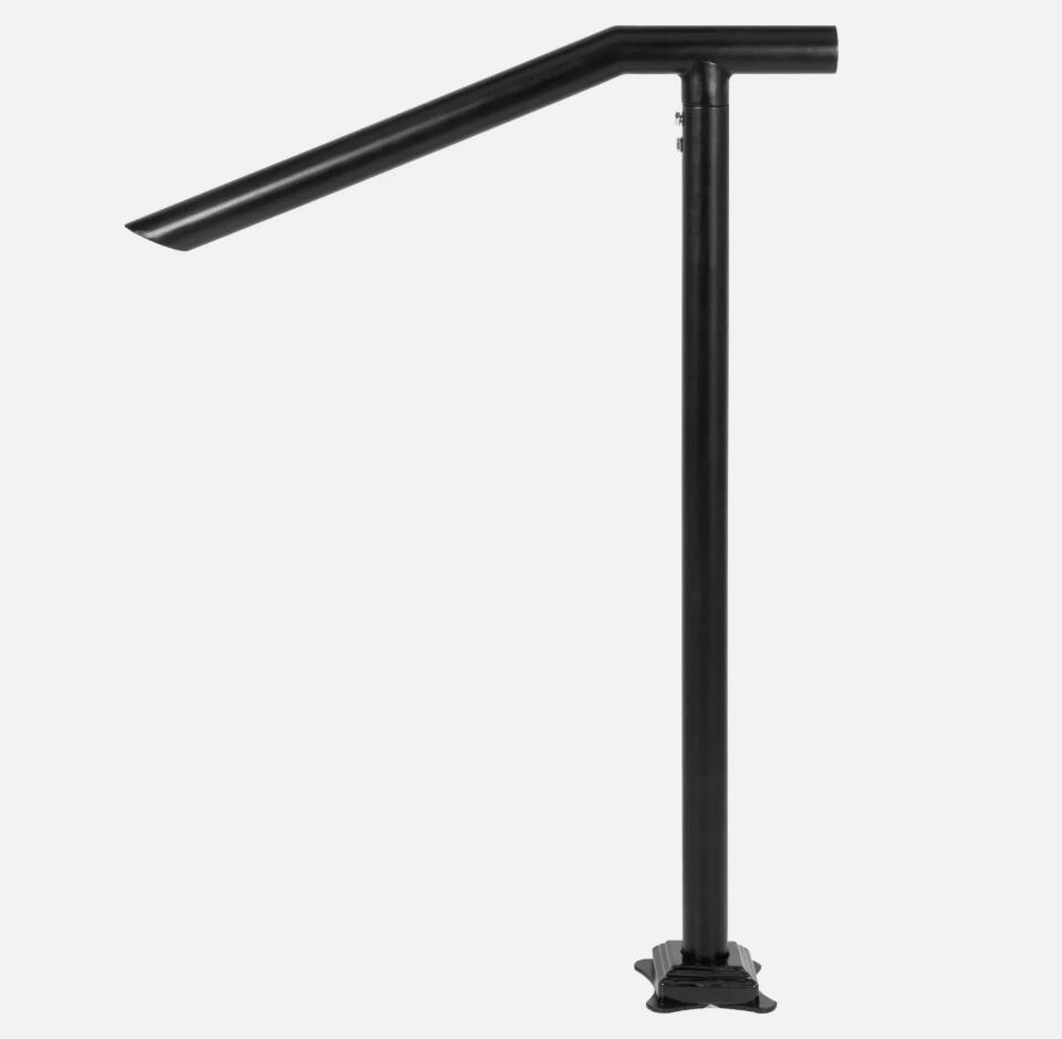 Premium 2-3 Steps Outdoor Step Handrail Stair Railing Porch Single Pos ...