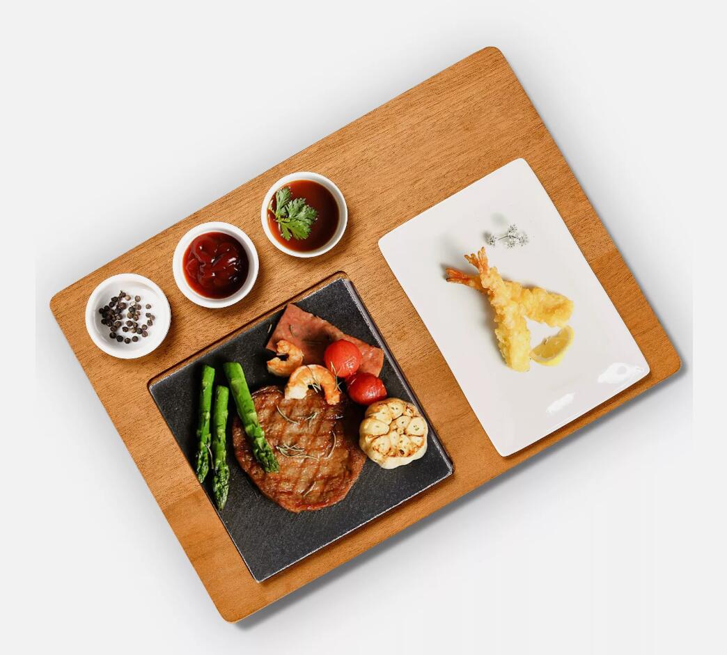 Black Rock Grill Steak Stone Set Hot Stone Cooking Steak Stone With Ce ...