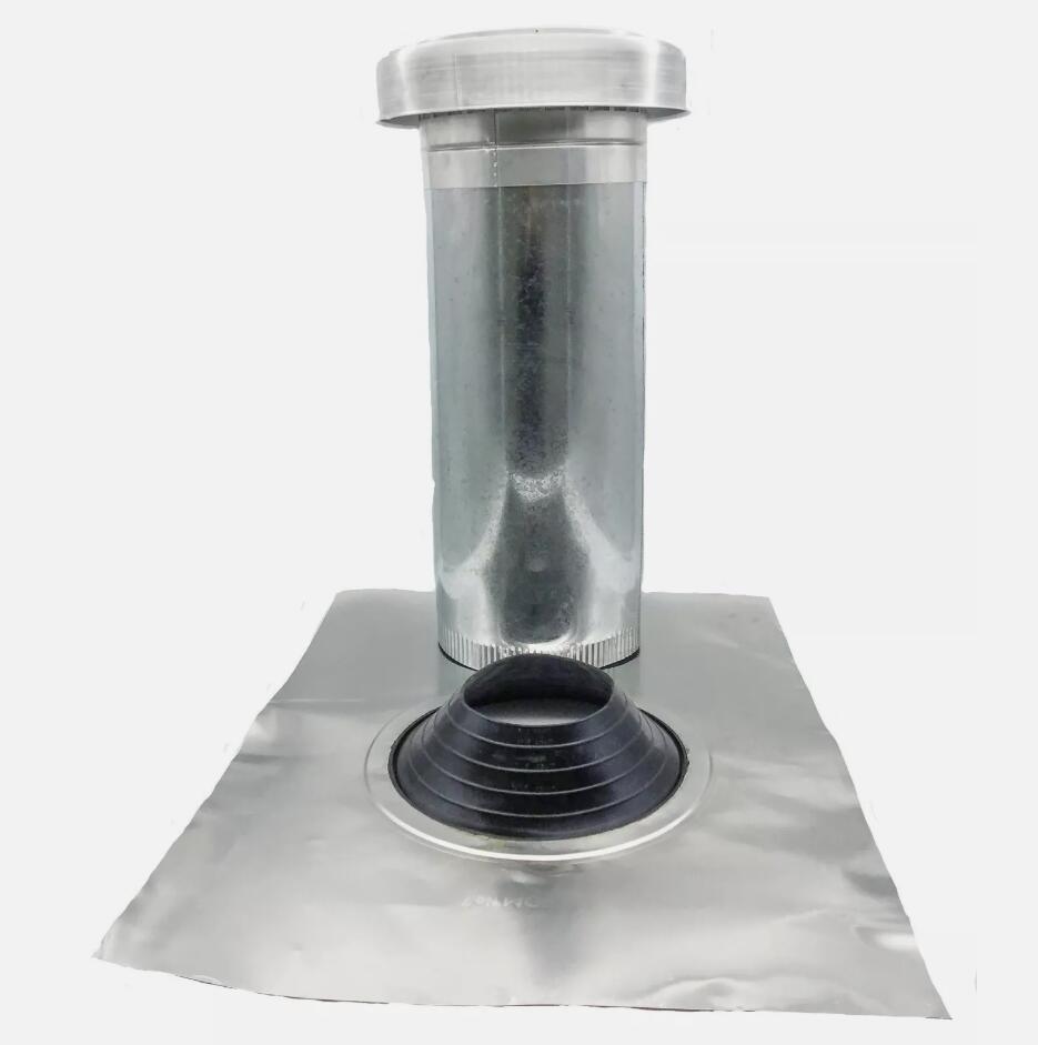 UPGRADED 250mm Tiled Roof Cowl Vent Kit with Flashing - Bushfire BAL c ...