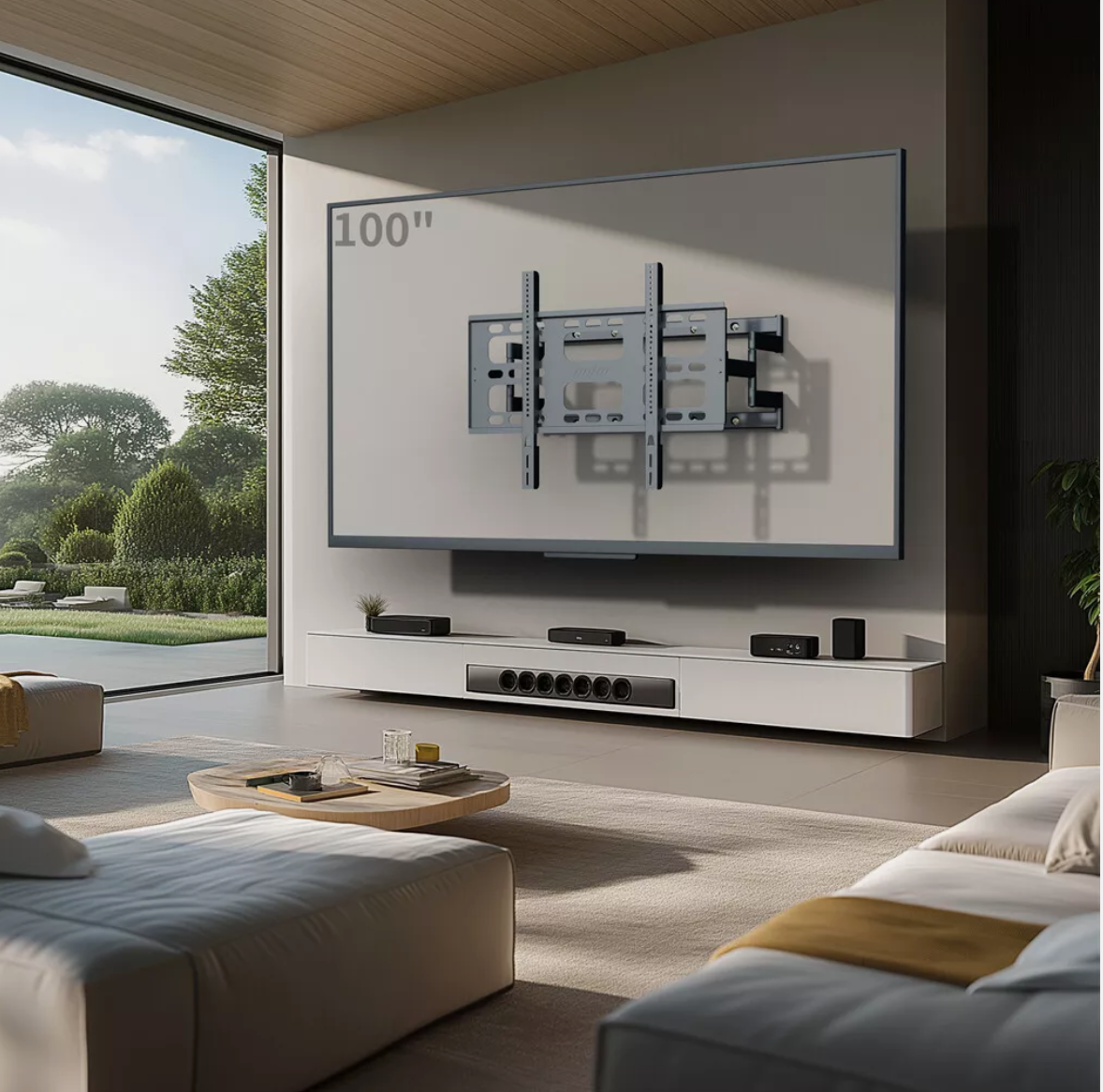 55"-100" Heavy Duty TV Mount Wall Bracket Full Motion TV Mount Articul ...