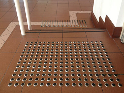 100 PCs Stainless Steel Tactile Ground Indicators Safety Indicators- C ...