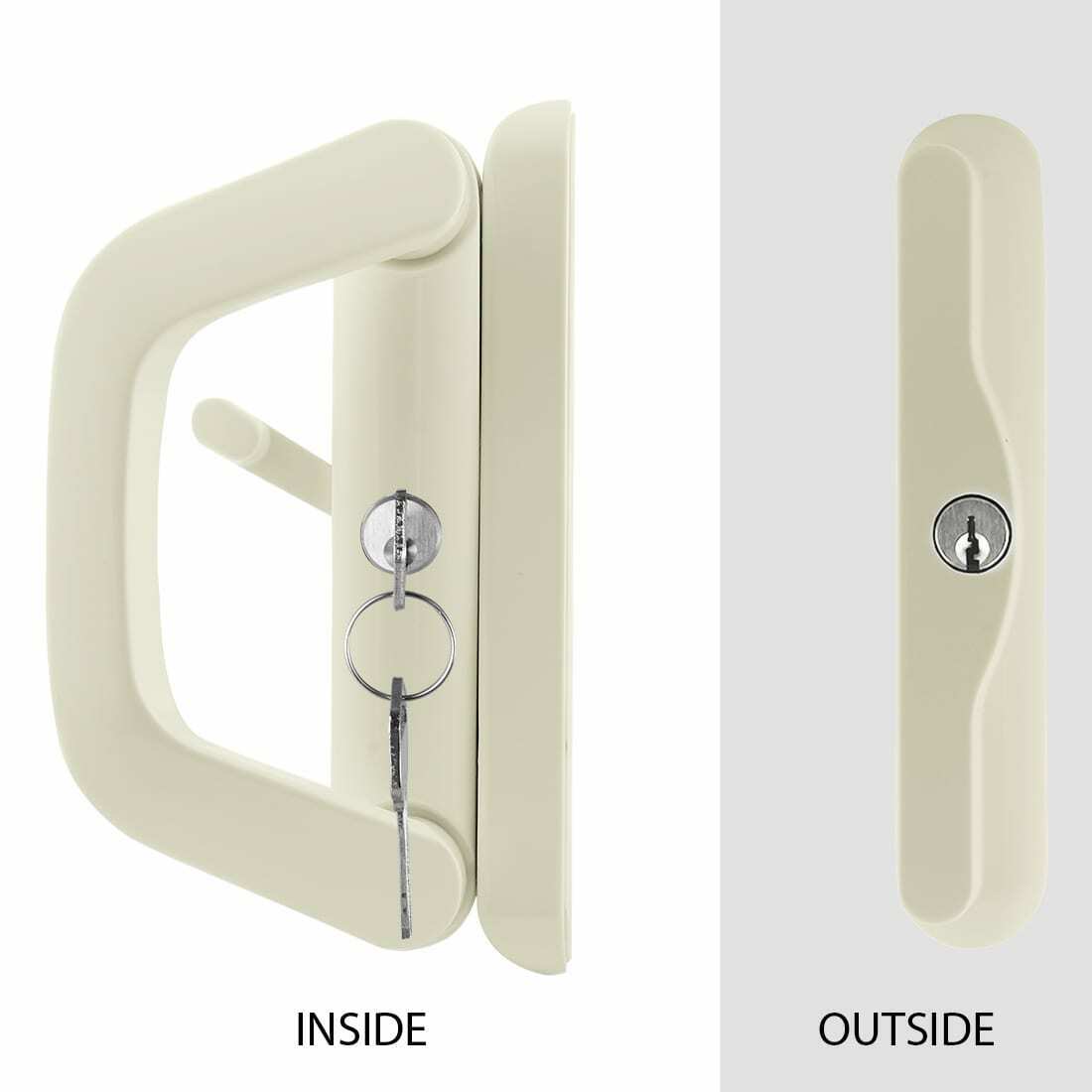 Security Sliding Door Lock Set with Keys – Smart Home