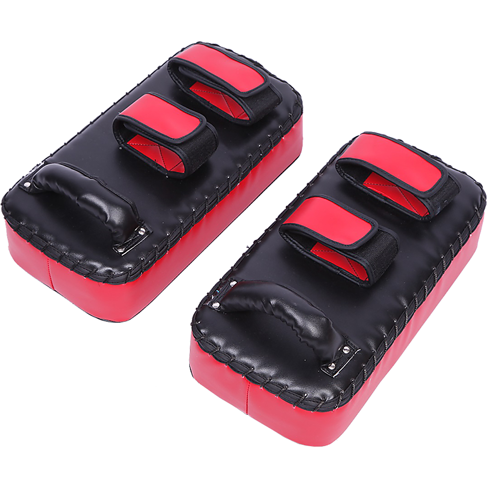 THAI PADS RED/BLACK KICKBOXING PUNCHING BOXING MMA KICK BOXING STRIKE ...